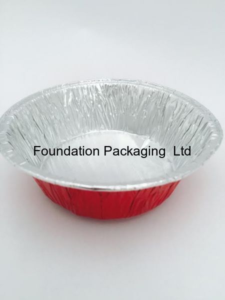 Plain Round RED Bakery Foil BF005RED