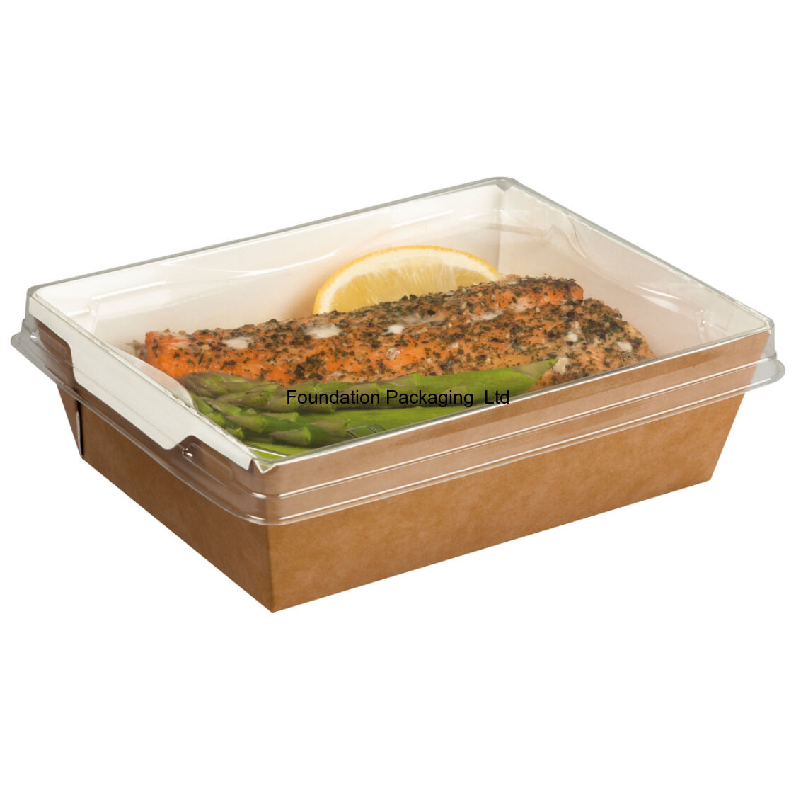 375cc Hinged Lid Salad Box SB001