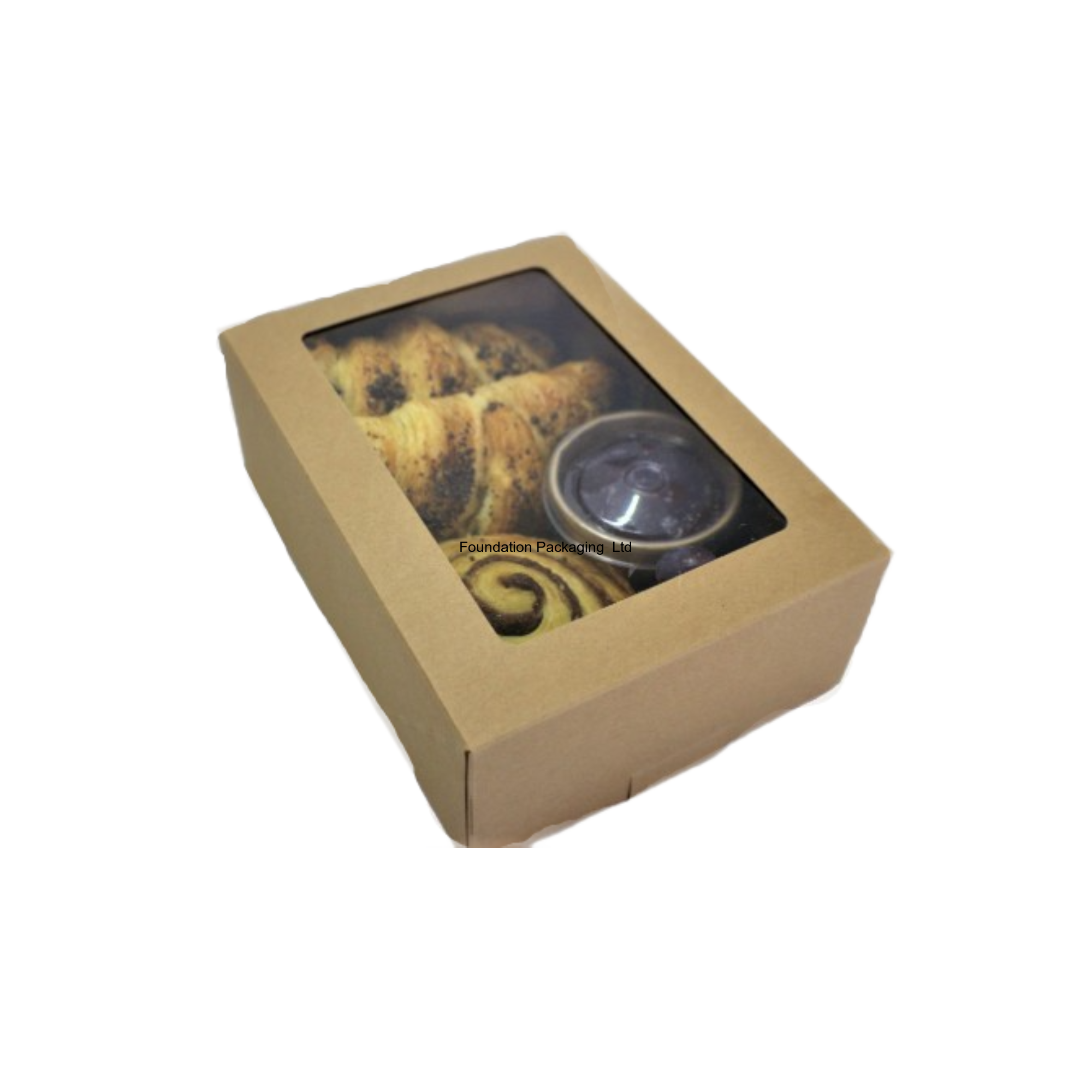 Kraft Window Tray Bake or Afternoon Tea Box | A.M. Packaging Mansfield