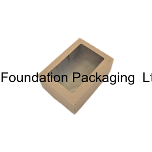 Kraft Window Tray Bake or Afternoon Tea Box | A.M. Packaging Mansfield