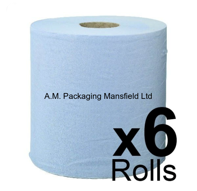 Blue Centrefeed Rolls x 6 rolls