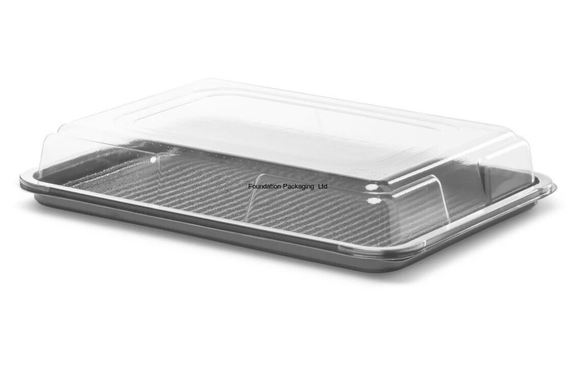 Premium Small Black Octagonal Platters | A.M. Packaging Mansfield LTD